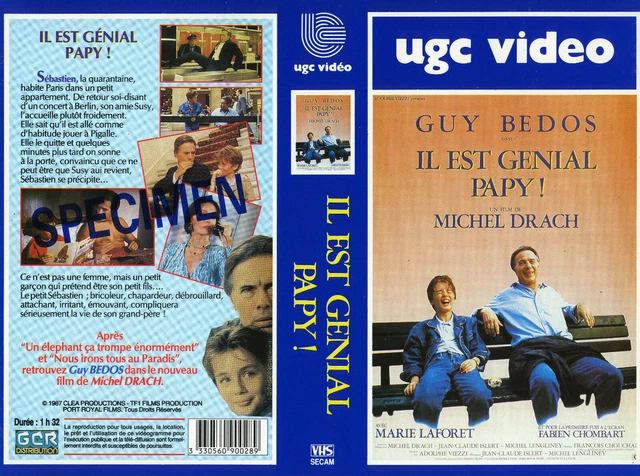 JAQUETTE VIDEO(SEUL SANS vhs) IL EST GENIAL PAPY-G C R-GUY BEDOS EUR 3,90 - PicClick FR
