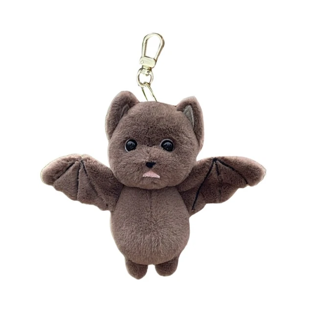 BAT SHAPED PLUSH Keychain Soft Hand Feel Bag Pendant for Everyday Carry ...