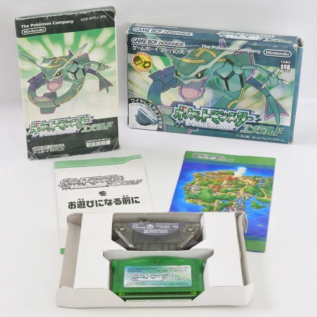 POKEMON EMERALD POCKET Monsters Japan Gameboy Advance Nintendo 2684 gba ...