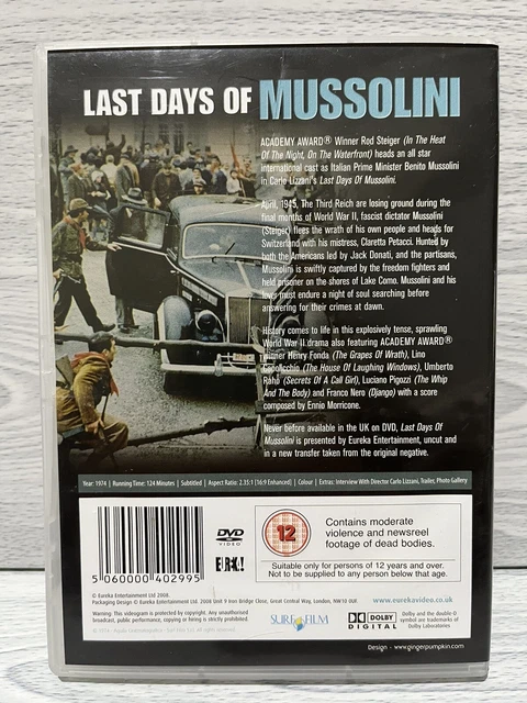 EUREKA: LAST DAYS of Mussolini / DVD / 1974 / Rod Steiger EUR 20,87 ...