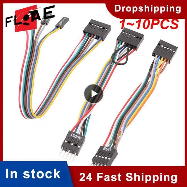 1~10PCS POWER SWITCH DuPont Adapter Cable 8Pin for ATX Motherboard PC ...