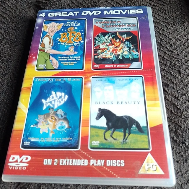 BLACK BEAUTY (1971) DVD Plus...The BFG / Transformers The Movie / Help ...