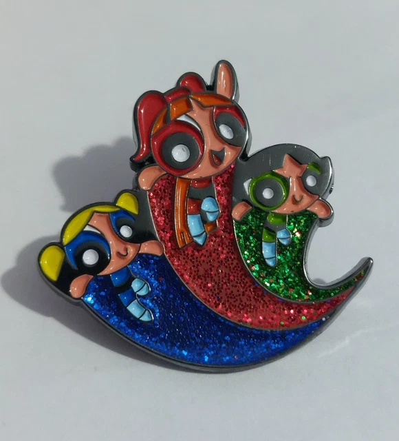 THE POWERPUFF GIRLS pin badge- 90s TV Cartoons £3.99 - PicClick UK