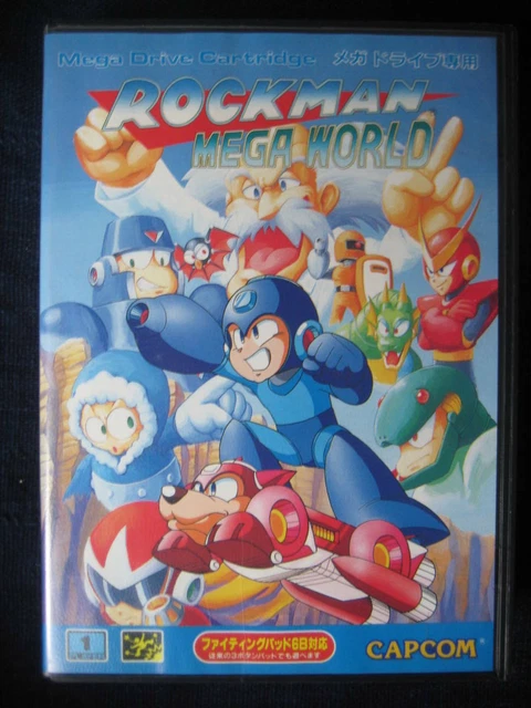 ROCKMAN MEGA WORLD Megaman Genesis Megadrive Capcom Sega With Box $339. ...