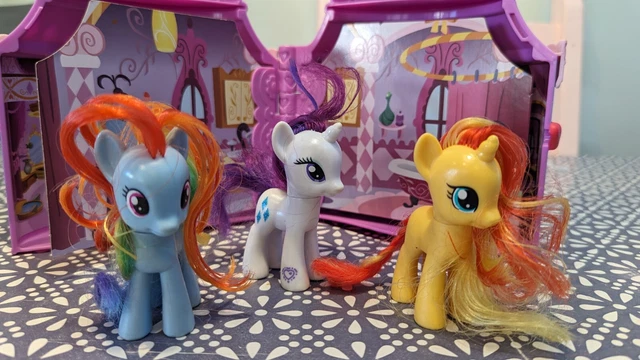MY LITTLE PONY bundle Rarity, Rainbow Dash, Sunset Shimmer With Rarity ...