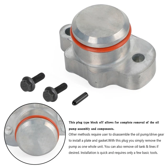 UPGRADE OIL INJECTION Block Off Plug Hardware Cap For YAMAHA BIG WHEEL ...