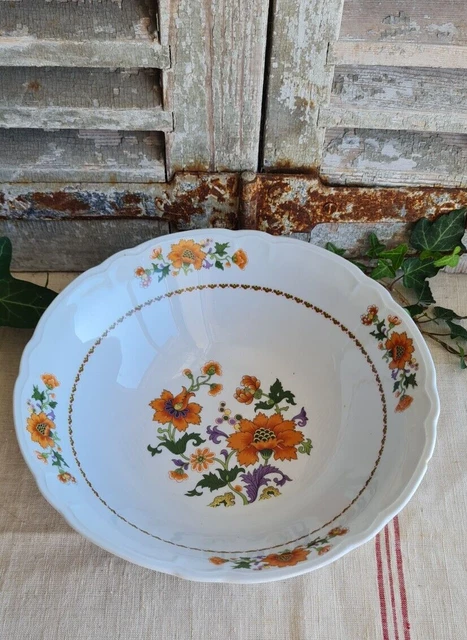 ANCIEN SALADIER PORCELAINE Du Berry Vintage Petites Fleurs Orange EUR ... ANCIEN SALADIER PORCELAINE Du Berry Vintage Petites Fleurs Orange EUR ...