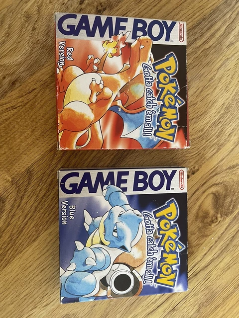 POKÉMON RED & Blue Gameboy Original (Boxed with manuals) $251.54 - PicClick