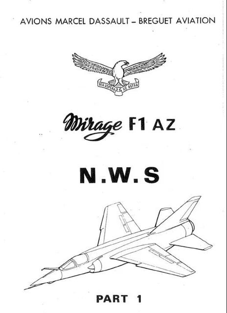DASSAULT MIRAGE F1 Jet Manual & Report rare detailed archive 1970's PDF £9.56 - PicClick UK