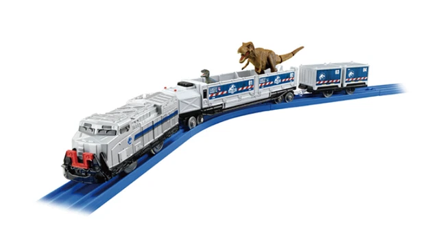 TAKARATOMY PLARAIL JURASSIC World Dinosaur Carrier Train Japan NEW EUR ...