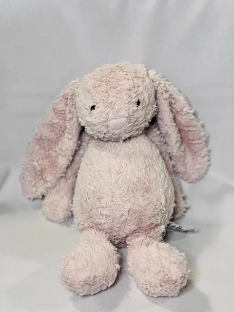 JELLYCAT PINK MEDIUM Bashful Bunny 12” Well Loved Rabbit Plush Soft Toy ...