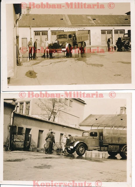 E5 FOTOS WEHRMACHT mit USA Beute LKW US truck Chevi Studebaker DOGE ...