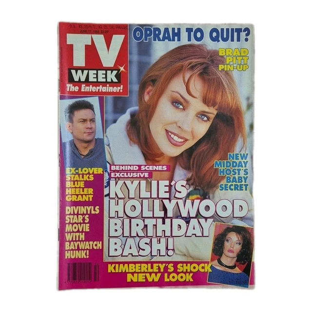 TV WEEK VINTAGE Australian Magazine June 17, 1995 Brad Pitt Pin-Up ...