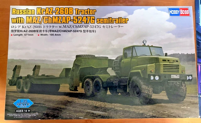 HOBBY BOSS 85523 Russian KrAZ-260B & ChMZAP-5247G semitrailer 1/35 EUR ...