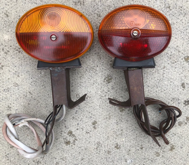 VINTAGE TRACTOR MASSEY Ferguson Fordson Major Tail Lights Hella Genuine ...