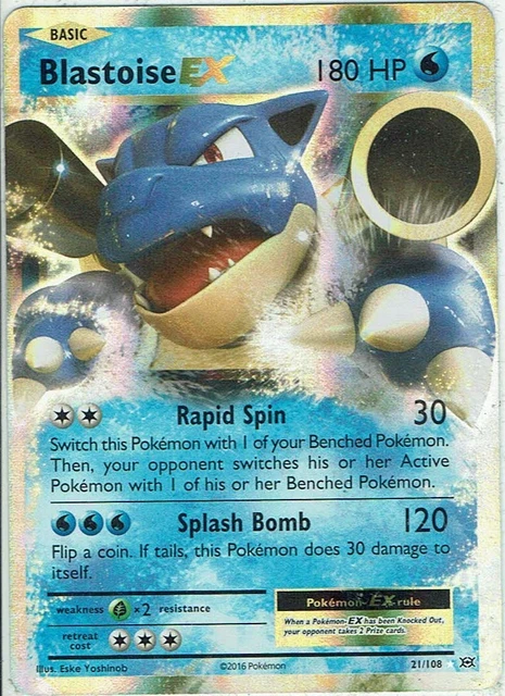 POKEMON CARTE TCG XY Evolution Numéro 21/108 Blastoise Ex Anglais EUR ...
