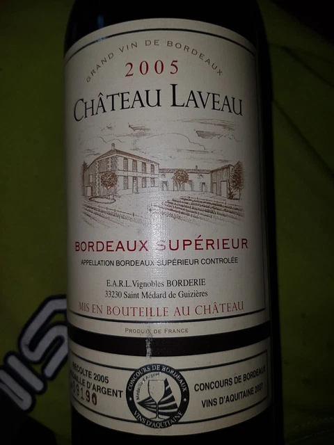 BOUTEILLE CHÂTEAU LAVEAU 2005 Médaille d'argent Grand vin de Bordeaux ...