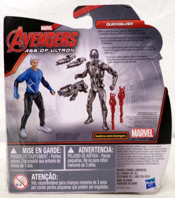 HASBRO MARVEL AVENGERS Age Of Ultron Quicksilver Vs sub-Ultron 009 2.5 ...