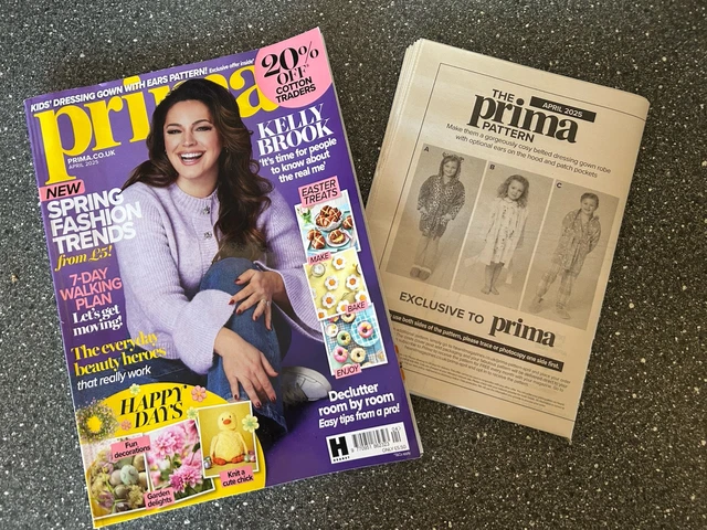 PRIMA MAGAZINE APRIL 2025 complete with Pattern £6.17 - PicClick UK