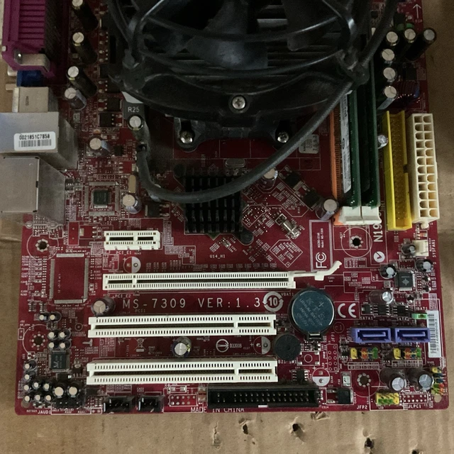 MSI MS-7309 VER 1.3 K9N6pgm2-V Motherboard PCI VGA SATA IDE FDD vintage ...