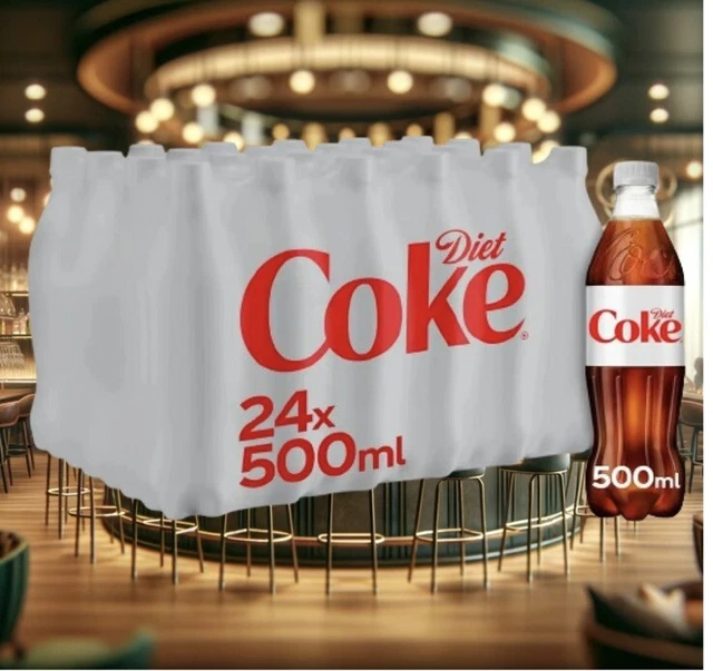 Coca Cola Diet Coke Soft Drink Bottle 24 X 500 Ml £20 99 Picclick Uk
