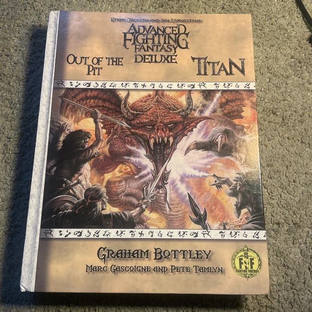 ADVANCED FIGHTING FANTASY Rpg Deluxe Out of the Pit Titan Core Rules ...