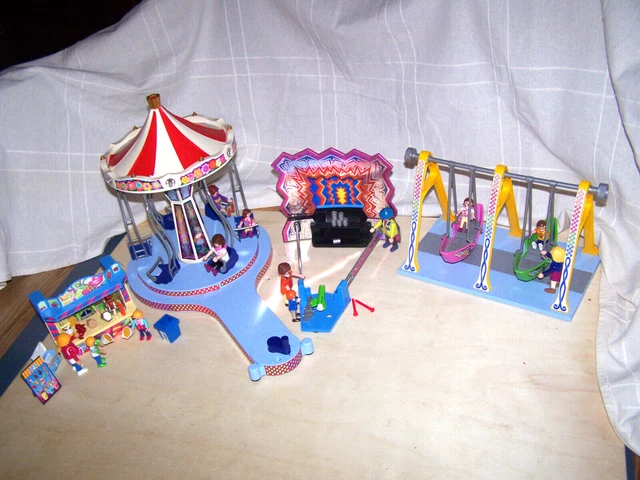 PLAYMOBIL GROSSER KIRMES Spass 9482 mit Lichteffekt +extra Figuren EUR ...