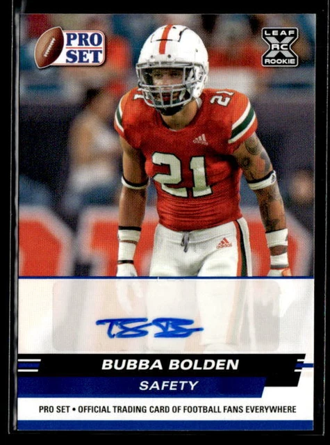 2022 PRO SET Draft #PSA-BB1 Bubba Bolden Autographes Neuf/M EUR 2,21 ...