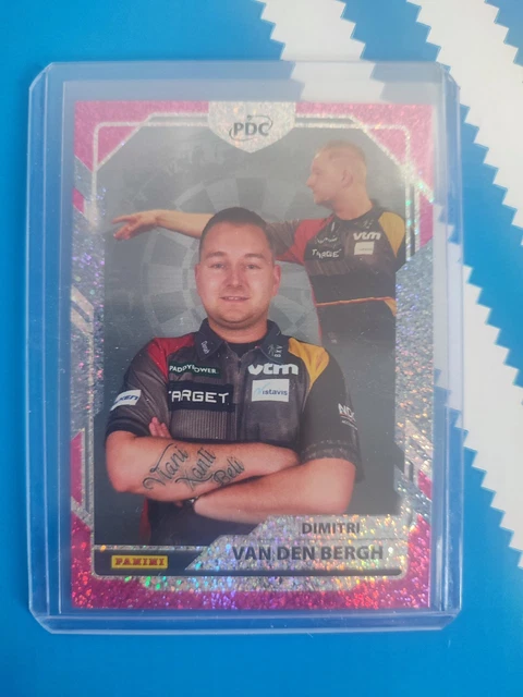 PDC PANINI WORLD chamionship darts 2026 Dimitri Van Den Bergh Pink ...