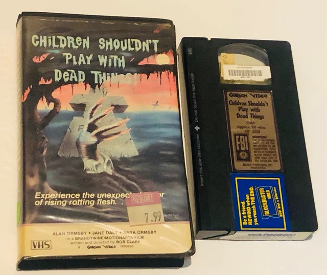 CHILDREN SHOULDN’T PLAY With Dead Things VHS Horror Gorgon Video ...