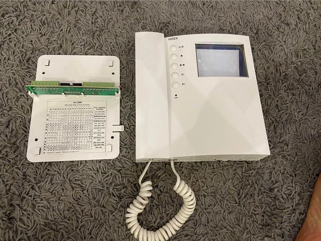 VIDEX 3312 INTERCOM Monitor Mono 3000 Series including backplate £20.00 ...