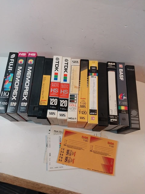 LOT OF 14 VHS tapes sold as used blank pre-recorded EUR 12,88 - PicClick FR