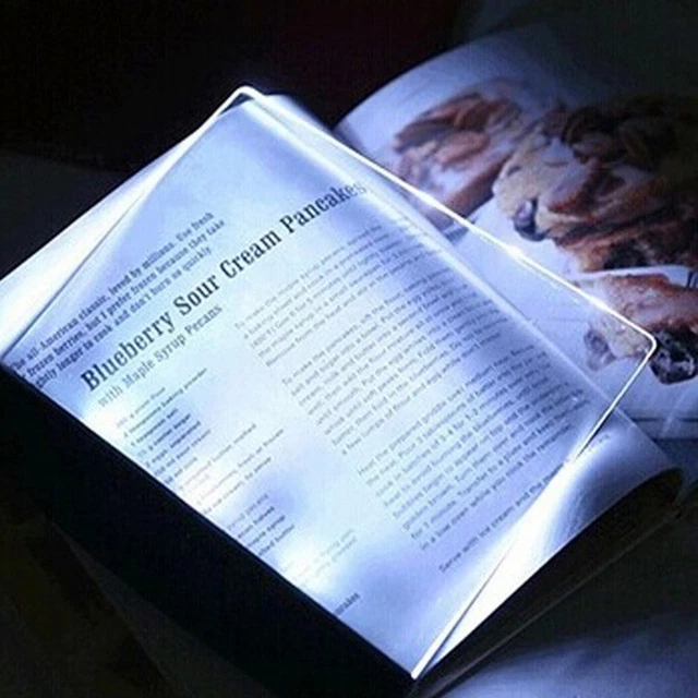LED BOOK LIGHT for Full Page For Reading in Bed Flexible and Compact ...