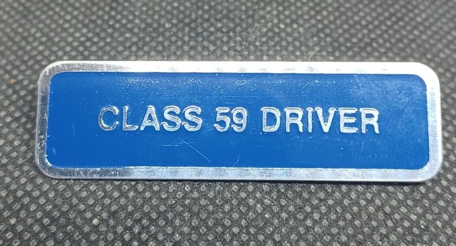 VINTAGE BRITISH RAIL Class 59 Driver Badge £5.99 - PicClick UK
