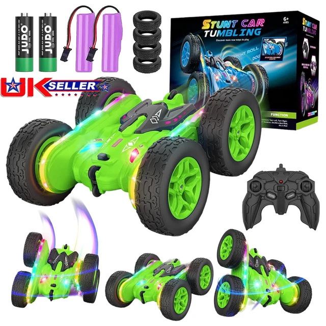 KIDS 360° RC Stunt Car Toy Double-Sided Flip Remote Control Vehicle ...