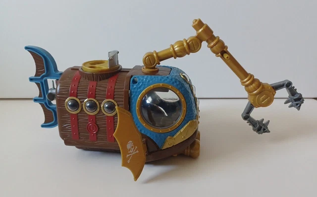 FISHER PRICE IMAGINEXT Pirate Sub Angler Fish Submarine w Claw ship ...