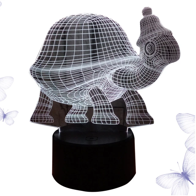 ANIMAL NIGHT LIGHT 3D LED Tortoise Table Lamp Visual Lights £13.58 ...