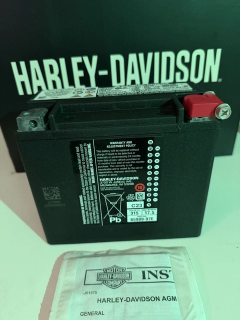 HARLEY-DAVIDSON BATTERIE 65989-97E AGM Softail, Dyna , VRSC Originale ...