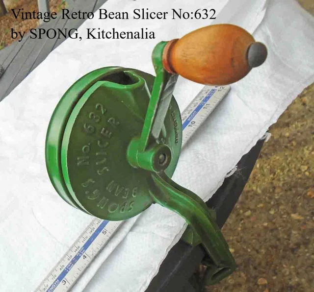 VINTAGE GREEN BEAN Slicer No:632 by SPONG, Kitchenalia £10.00 - PicClick UK
