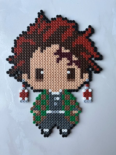 PIXEL ART / Perles A Repasser Tanjiro Dans Demon Slayer EUR 8,00 ...