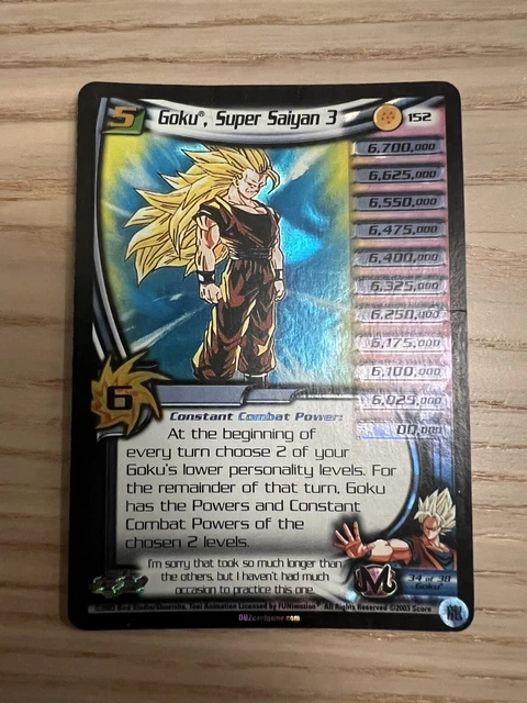 DRAGON BALL Z Goku, Super Saiyan 3 Card Level 5 #152 Ultra Rare $1,400. ...