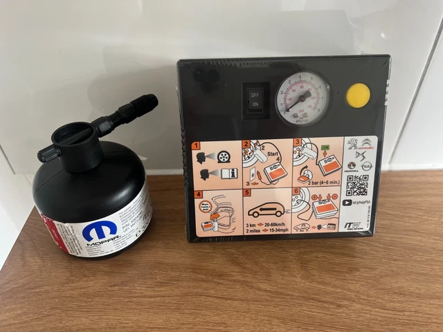 GENUINE VAUXHALL PEUGEOT Citroen Ds Tyre Kit Pump Inflator Sealant Set ...