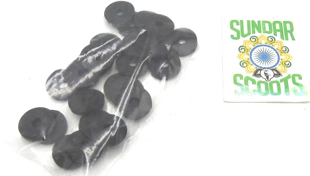 25 LAVEUSES EN Caoutchouc Anti-Vibrations Noires Pour Scooters ...