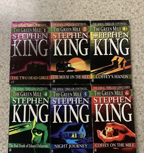 VINTAGE THE GREEN Mile Stephen King Serial Novel Set Books 1-6 1st ...