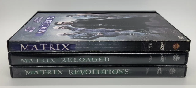 MATRIX TRILOGY KEANU Reeves 3 DVD Lot Complete Series Reloaded ...