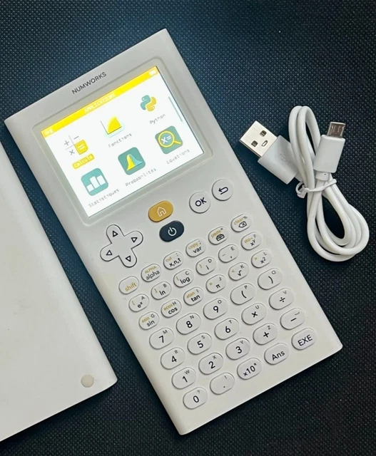CALCULATRICE GRAPHIQUE PYTHON mode EXAMEN lycée NUMWORKS N0120 + cable USB EUR 68,00 - PicClick FR