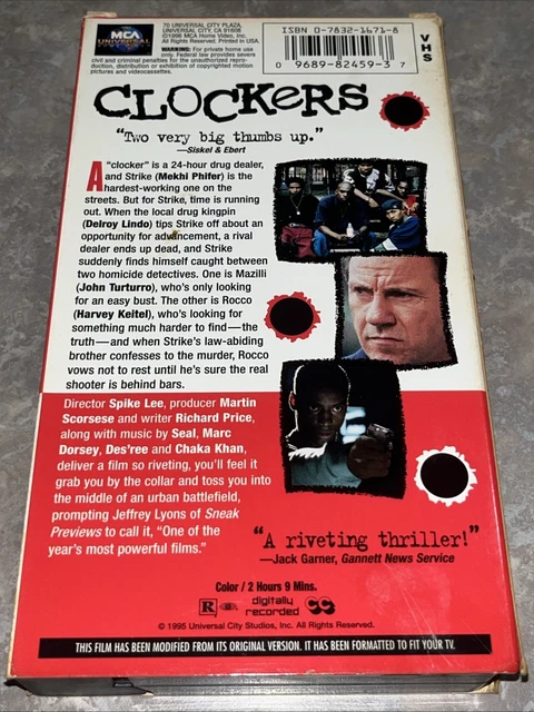 CLOCKERS (VHS, 1996) Harvey Keitel, John Turturro, Delroy Lindo ...