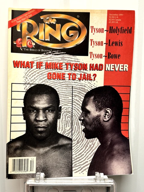VINTAGE MIKE TYSON The Ring boxing magazine mugshot jail cover Dec 1993 £18.40 - PicClick UK