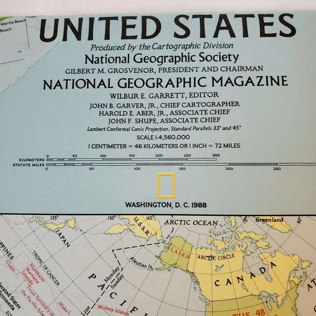 NATIONAL GEOGRAPHIC WORLD Map 1994 Unied States Map 1988 £7.92 ...