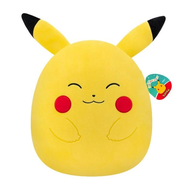 POKÉMON SQUISHMALLOWS PELUCHE figure heureuse pikachu 35 cm jazwares ...